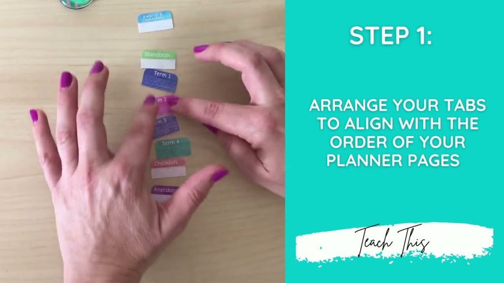 Attach Planner Tabs – Planners by Teach This