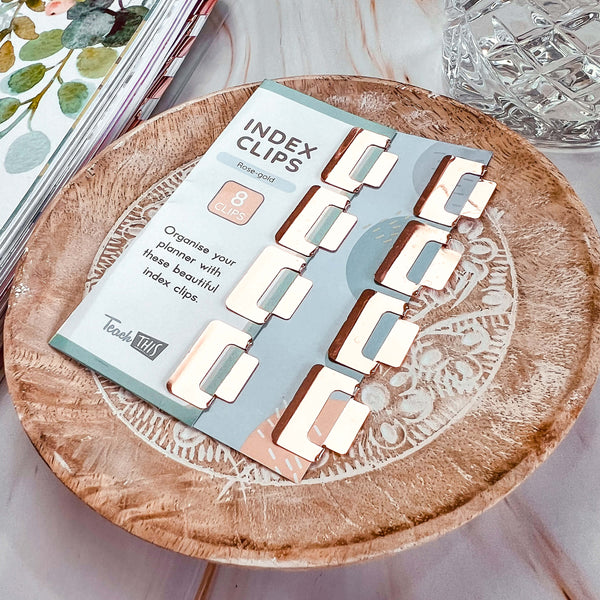 Reusable Rose-Gold Planner Tabs – Planners by Teach This